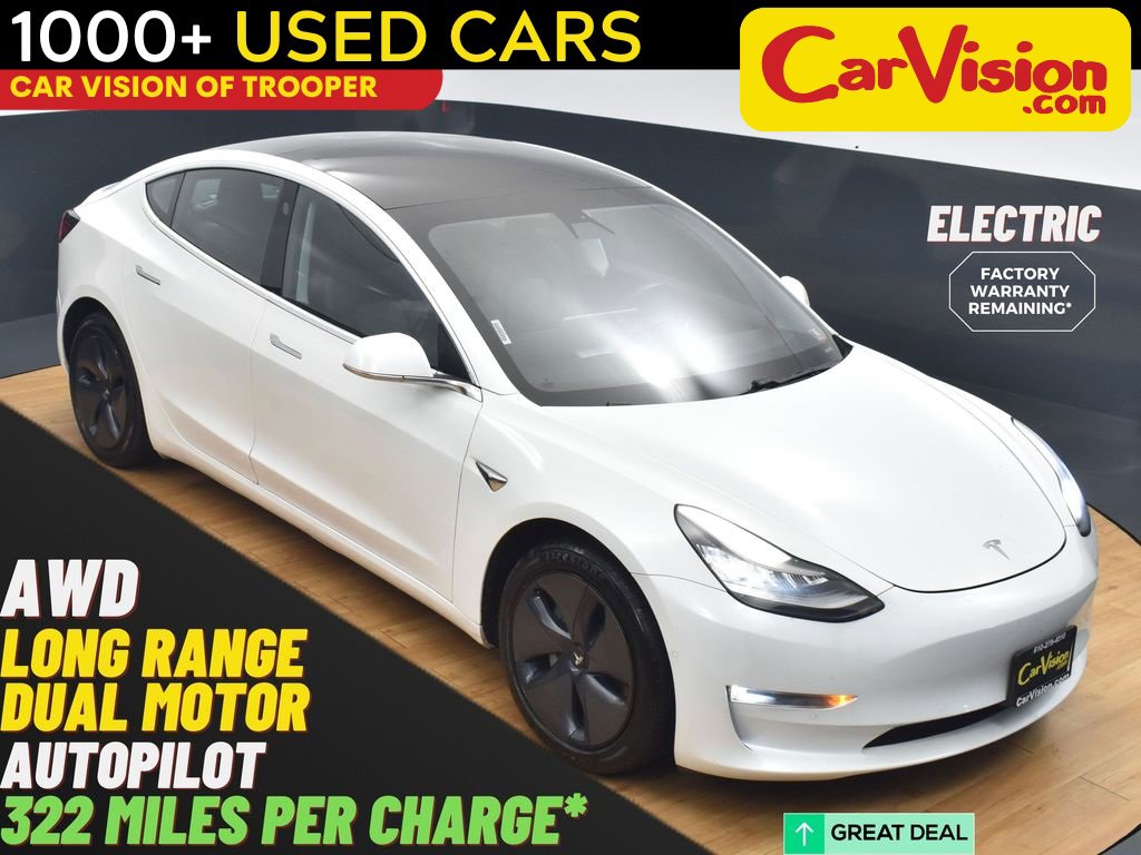 2020 Model 3 Long Range AWD Pearl White Multi Coat CARV637874NK Sell Your Tesla Only Used Tesla